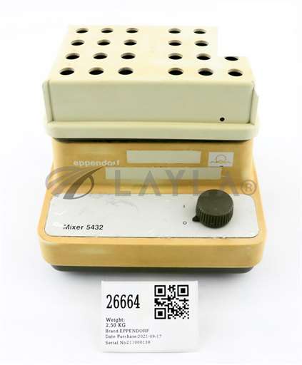 1000000075_A26664 EPPENDORF MICROTUBE MIXER, 5432 M 6425 5432 5432 ...