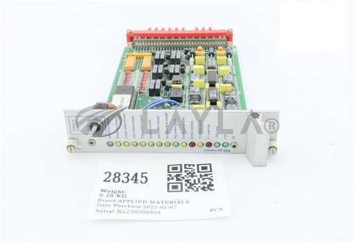 1000000075_A28345 APPLIED MATERIALS PCB, SDS GAS INTERLOCK, 0020-14785 ...