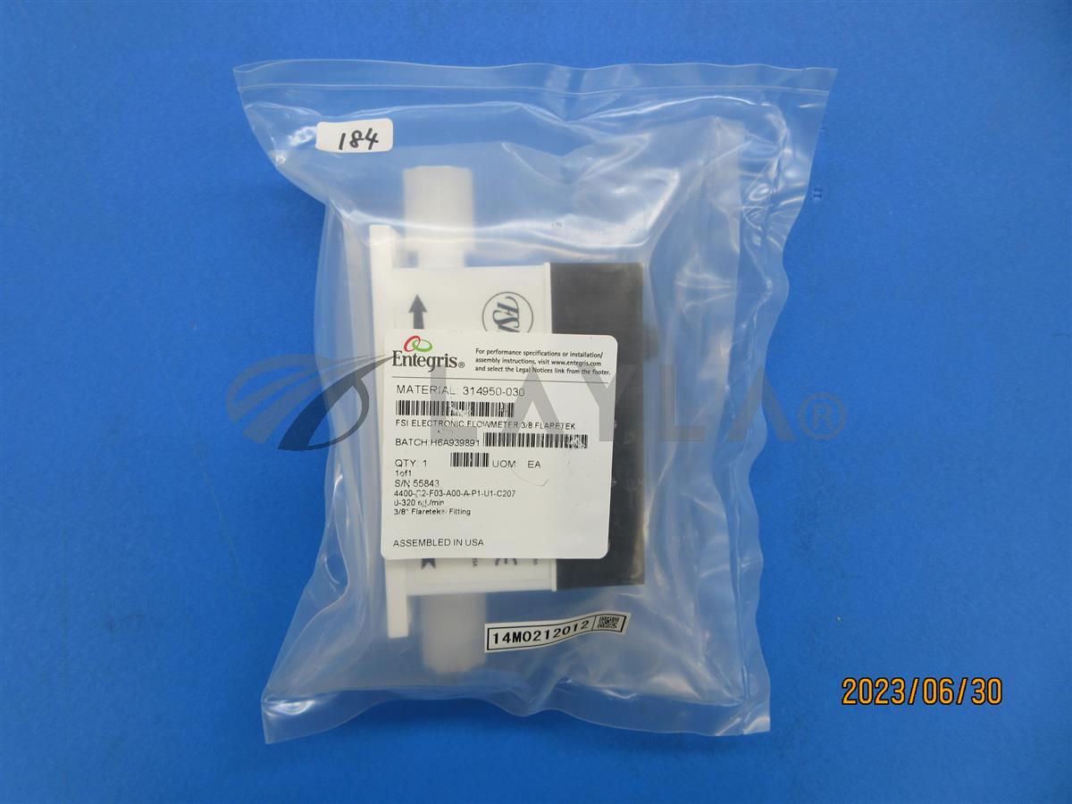 1000000008_20230706-087 FSI ELECTRONIC FLOWMETER 3/8 FLARETEK 314950 ...