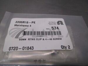 1000000013_165574814961 2 AMAT 0720-01843 CONN RTNG CLIP and 4-40 SCREW ...