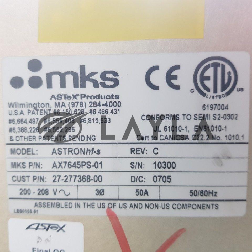 1000000054_273110938524 MKS ASTRONhf-s P/N AX7645PS-01 AX7645PS-01 ...
