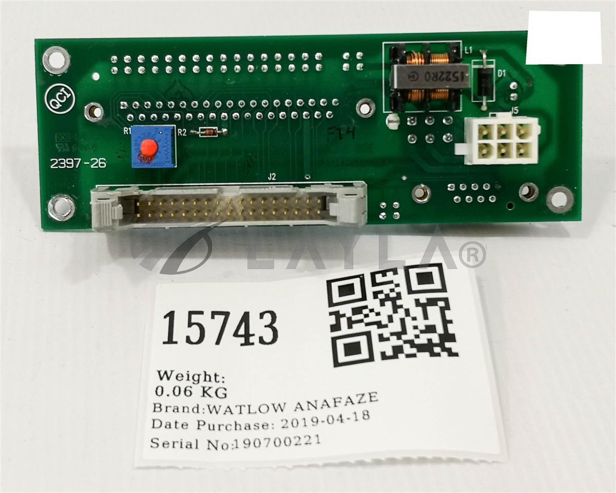 1000000075_A15743 WATLOW ANAFAZE PCB PANEL INTERCONNECT CARD, COMPONENT ...