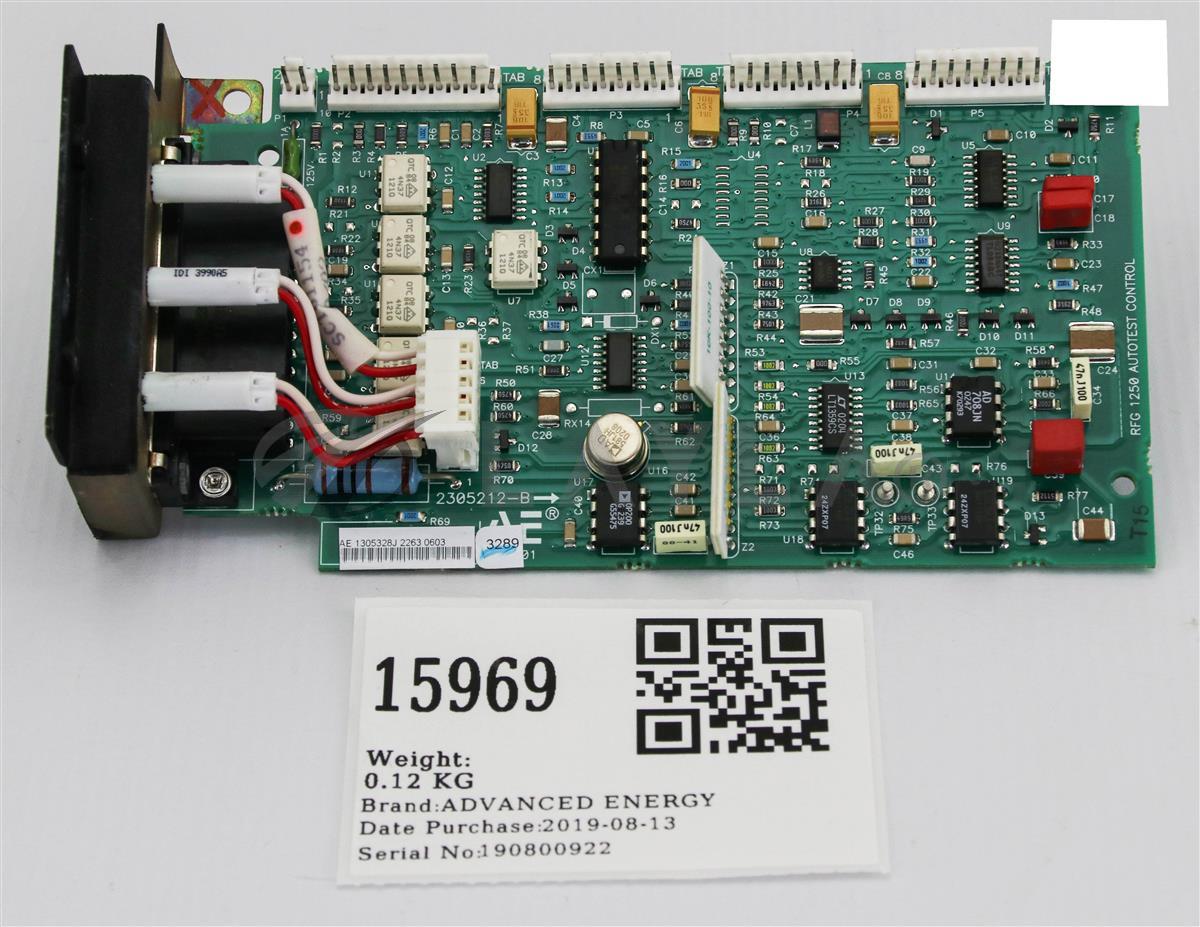 1000000075_A15969 ADVANCED ENERGY PCB RFG 1250 AUTOTEST CONTROL 2305212 ...