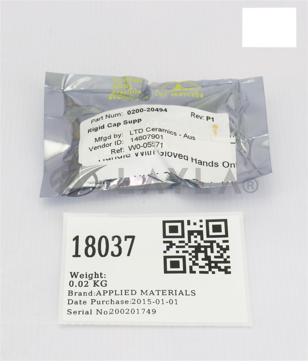 1000000075_A18037 APPLIED MATERIALS CAP, RIGID COIL SUPPORT, VECTRA-IMP ...