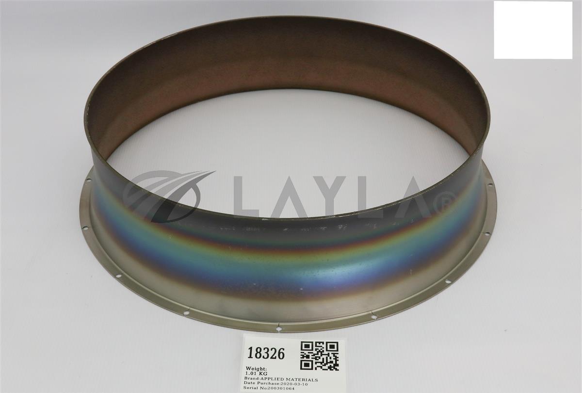 1000000075_A18326 APPLIED MATERIALS SHIELD UPPER, G-12 FLAT HEAD, SST ...