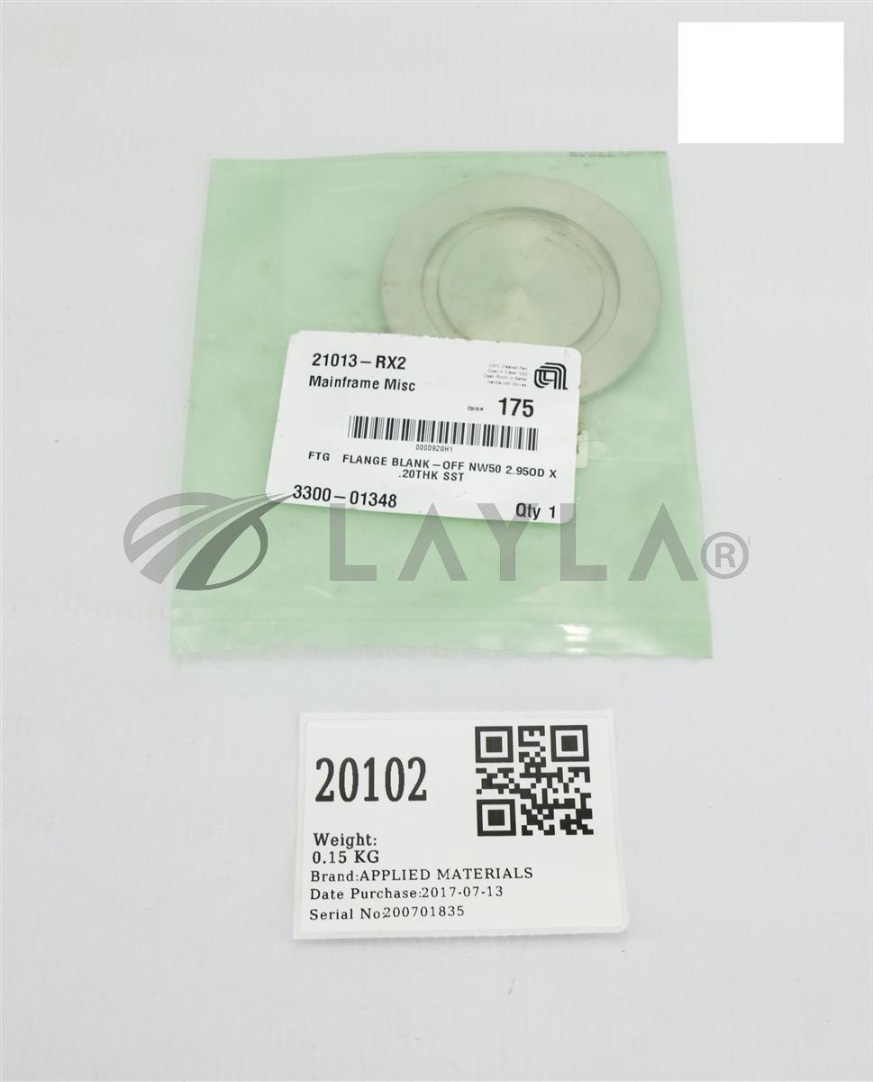 1000000075_A20102 APPLIED MATERIALS FTG FLANGE BLANK-OFF NW50 2.95OD X ...