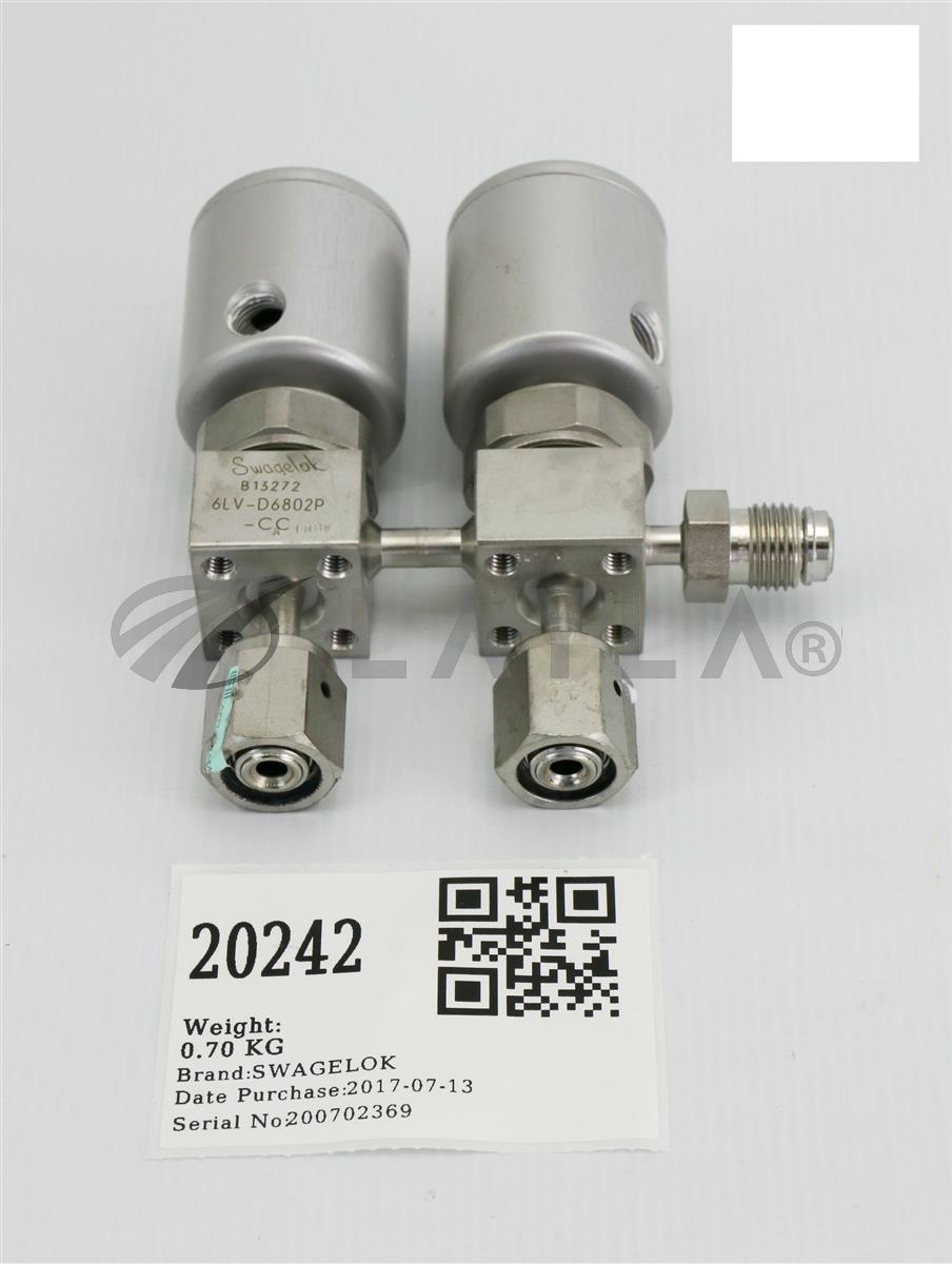 1000000075_A20242 SWAGELOK DUAL DIAPHRAGM VALVE ASSY 6LV-D6802P-CC 6LV ...