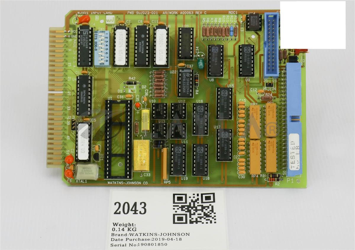 1000000075_A2043 WATKINS-JOHNSON PCB, WJ951 INPUT CARD PWB 902023-001 ...