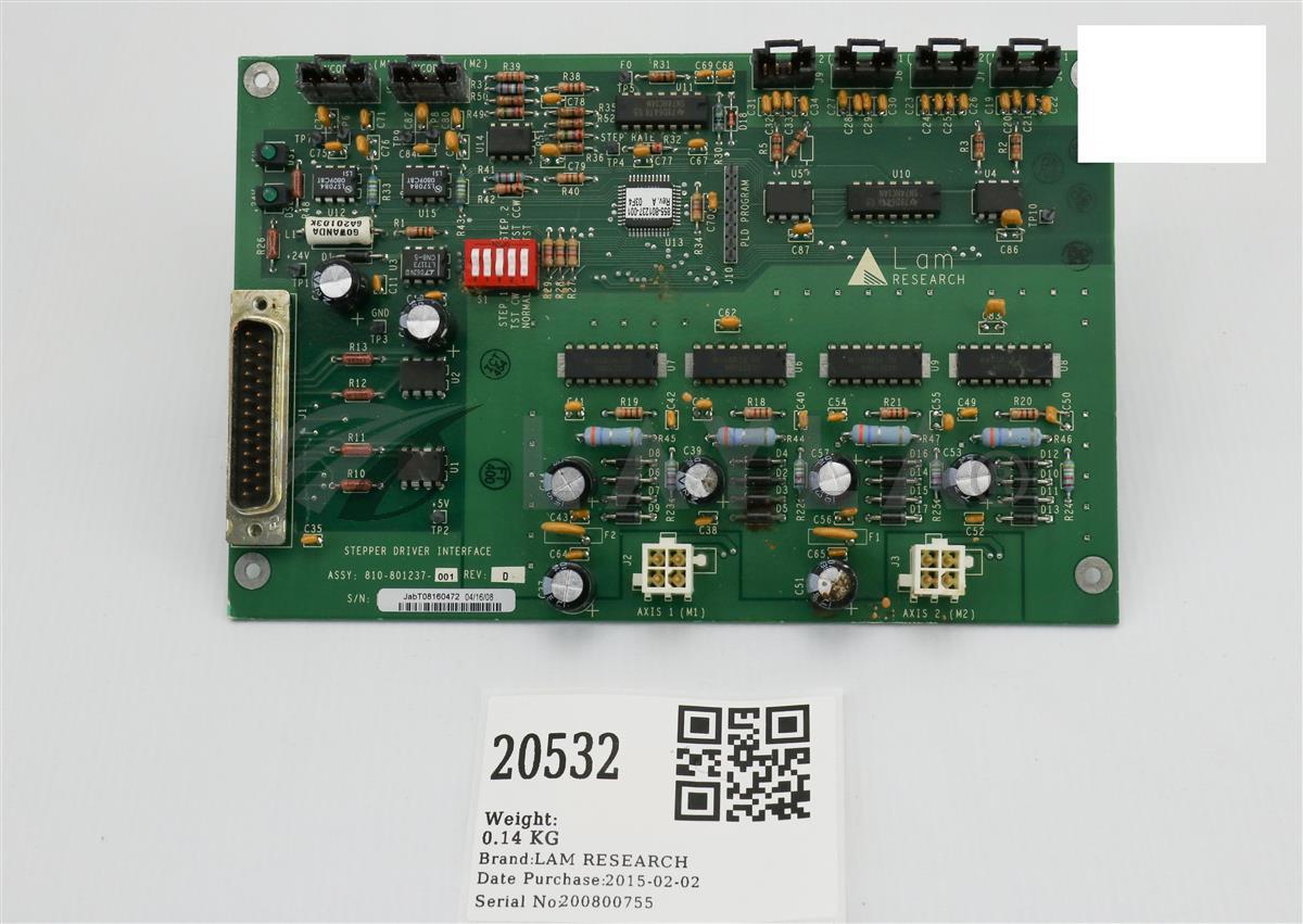 1000000075_A20532 LAM RESEARCH PCB, STEPPER DRIVER INTERFACE 810-801237 ...