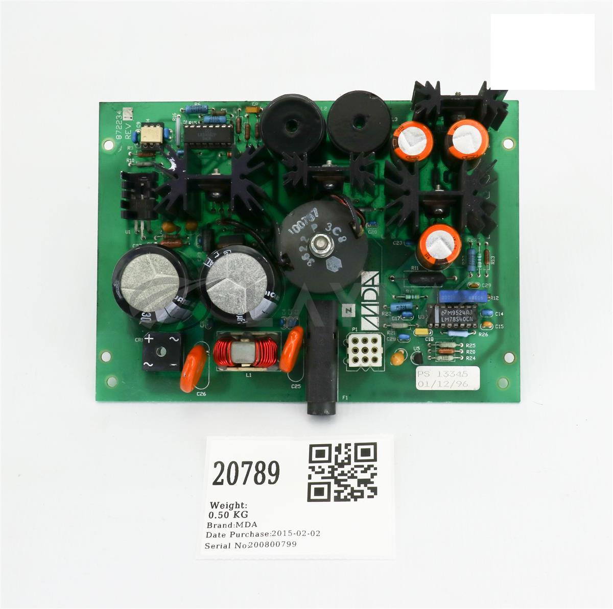 1000000075_A20789 MDA PCB, POWER SUPPLY DUAL OUTPUT BD 872234 872234 ...