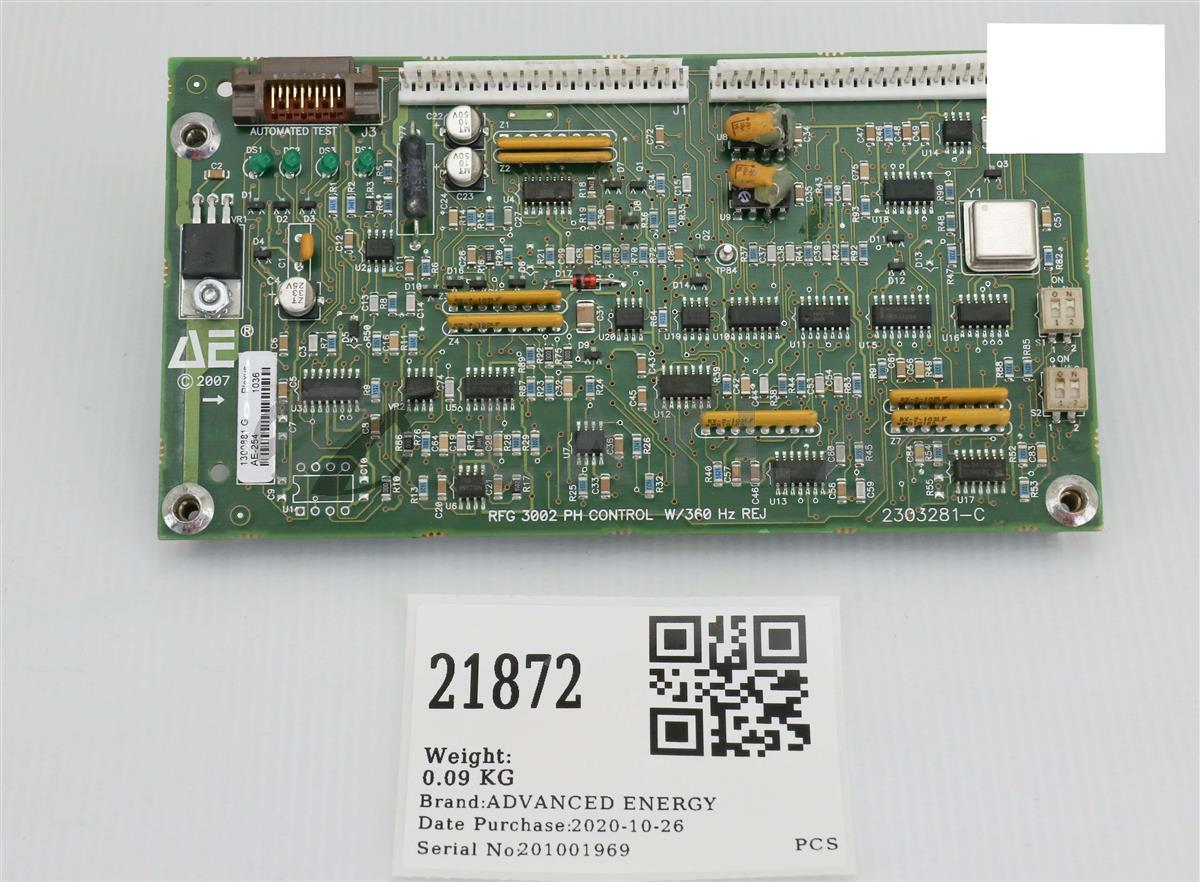 1000000075_A21872 ADVANCED ENERGY PCB, RFG 3002 PH CONTROL W/360 HZ REJ ...