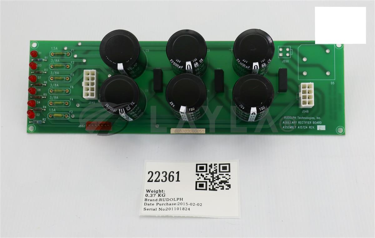1000000075_A22361 RUDOLPH PCB, AUXILLARY RECTIFIER BOARD A15724 A15724 ...