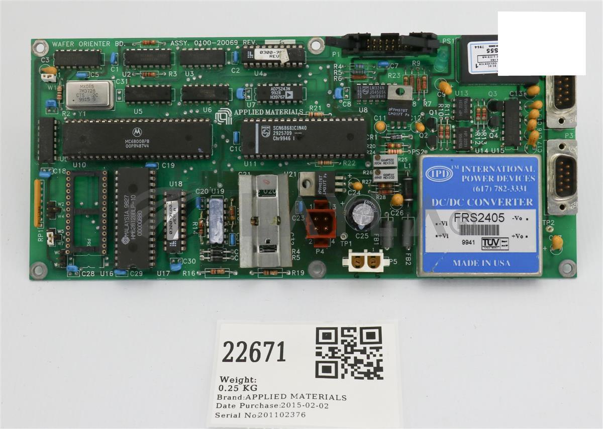 1000000075_A22671 APPLIED MATERIALS PCB, WAFER ORIENTER BOARD 0100 ...