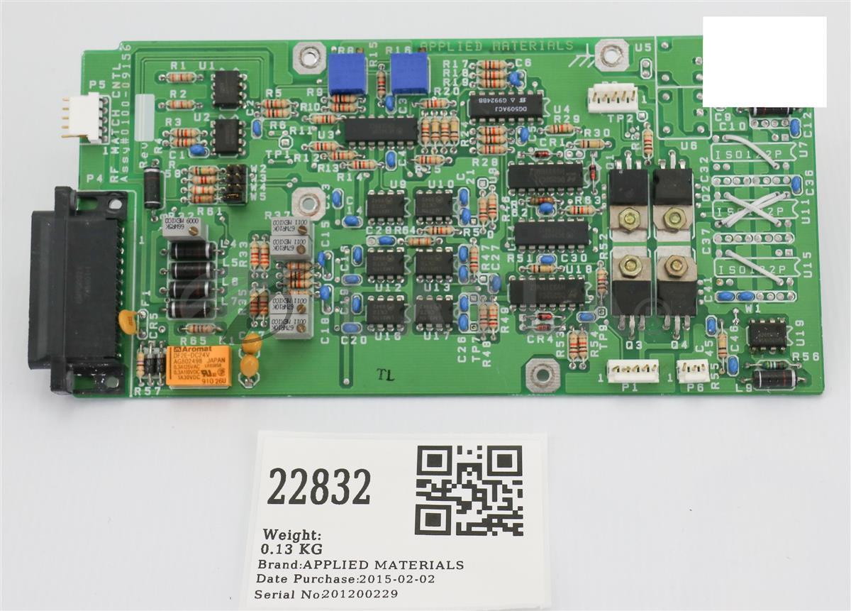 1000000075_A22832 APPLIED MATERIALS PCB ASSY, RF MATCH CONTROL 0100 ...