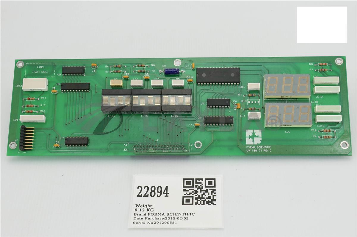 1000000075_A22894 FORMA SCIENTIFIC PCB, HEAT INJECT CONTROL PANEL BOARD ...