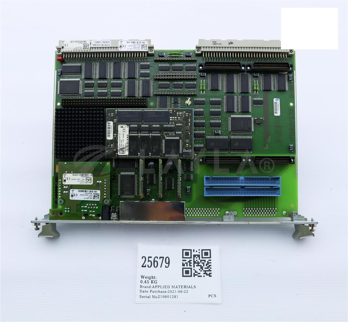 1000000075_A25679 APPLIED MATERIALS PCB, VM162/172, VME 6U 68040 CONFIG ...