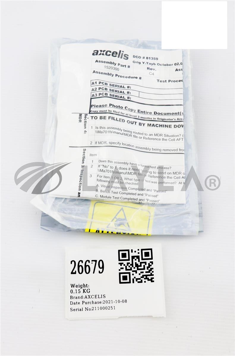 1000000075_A26679 AXCELIS PCB ASSY, PLGR POSN SENSE BOARD (NEW) 1520300 ...
