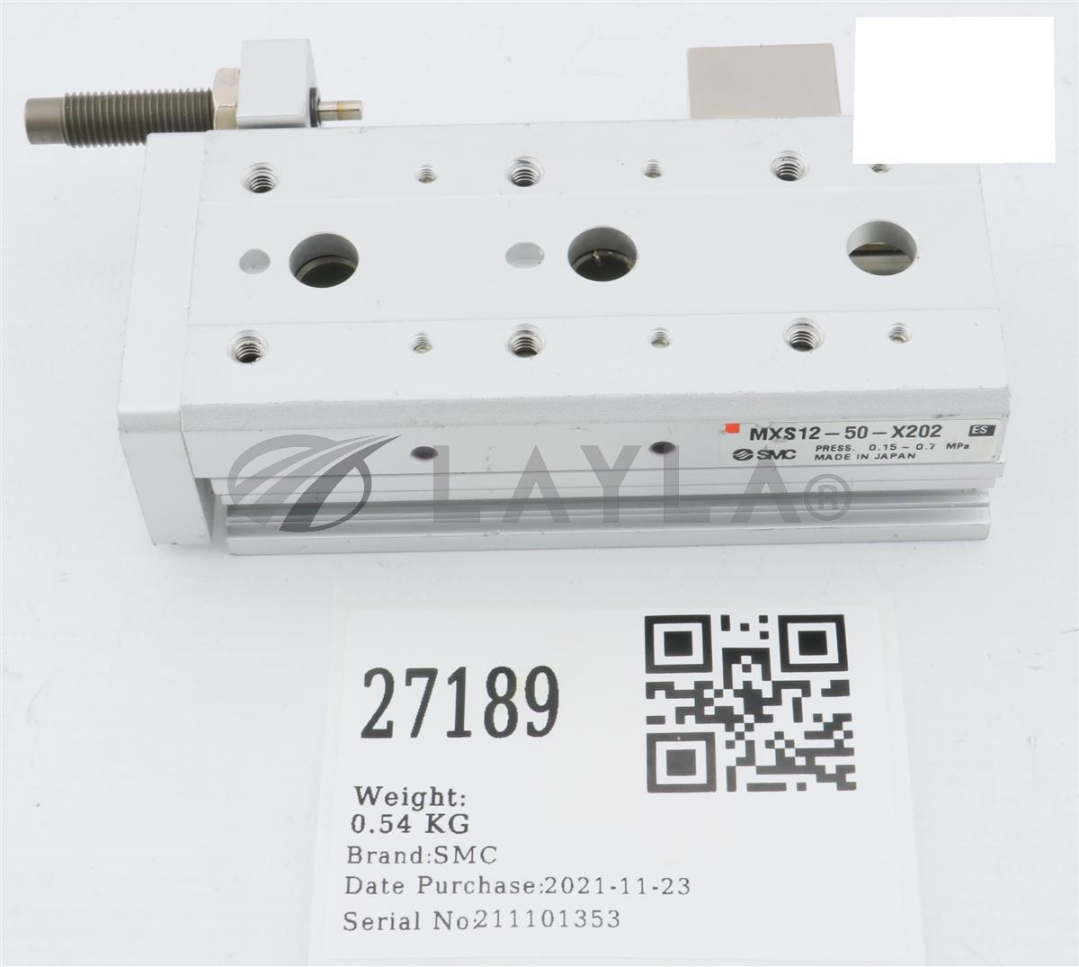 1000000075_A27189 SMC CYLINDER, SLIDE TABLE, 0.15 - 0.7MPA MXS12-50 ...