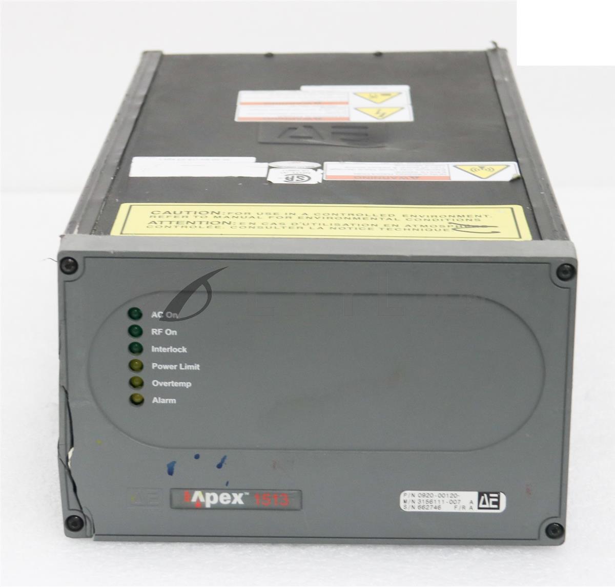 1000000075_A28744 ADVANCED ENERGY APEX 1513 RF GENERATOR, 13.56MHz ...