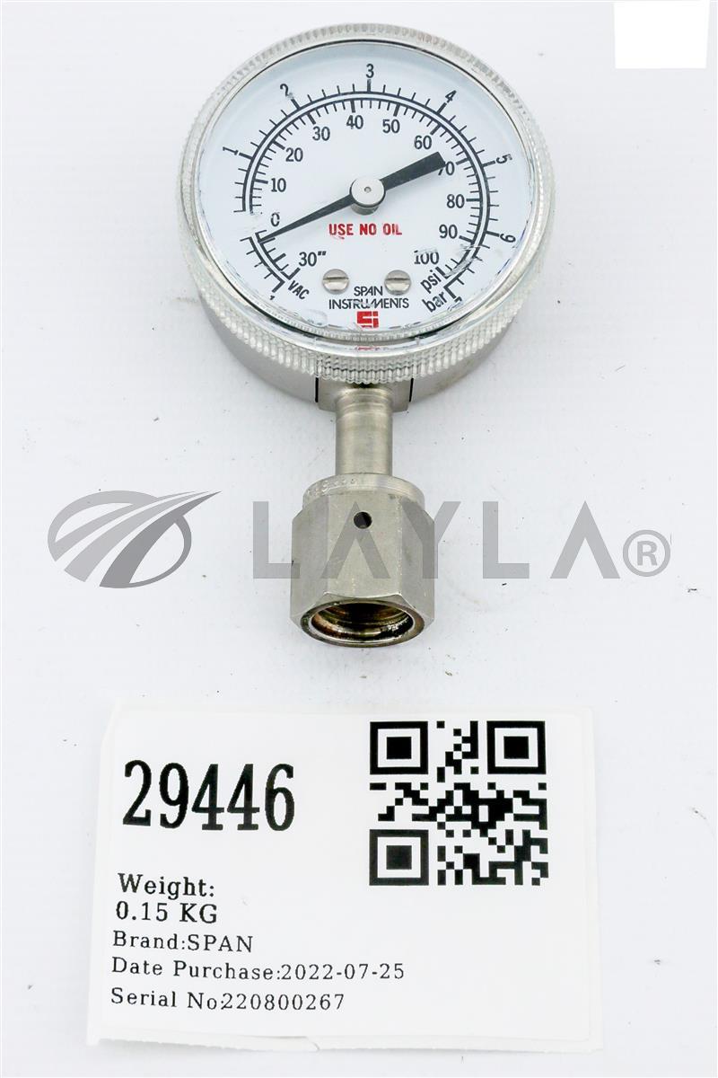 1000000075_A29446 SPAN PRESSURE GAUGE, -30 - 100 PSI 23-0140-B1 23-0140 ...