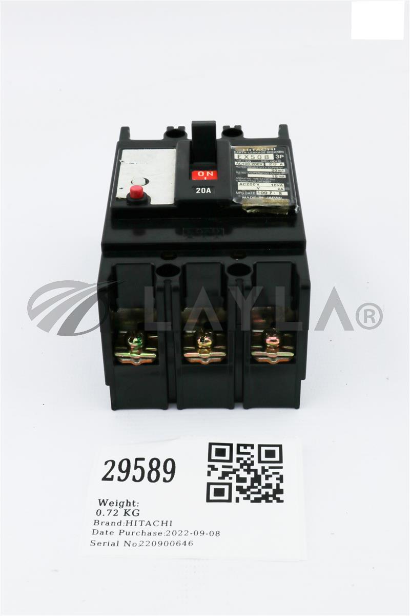 1000000075_A29589 HITACHI EARTH-LEAKAGE BREAKER, 3 POLE, AC100-200V ...