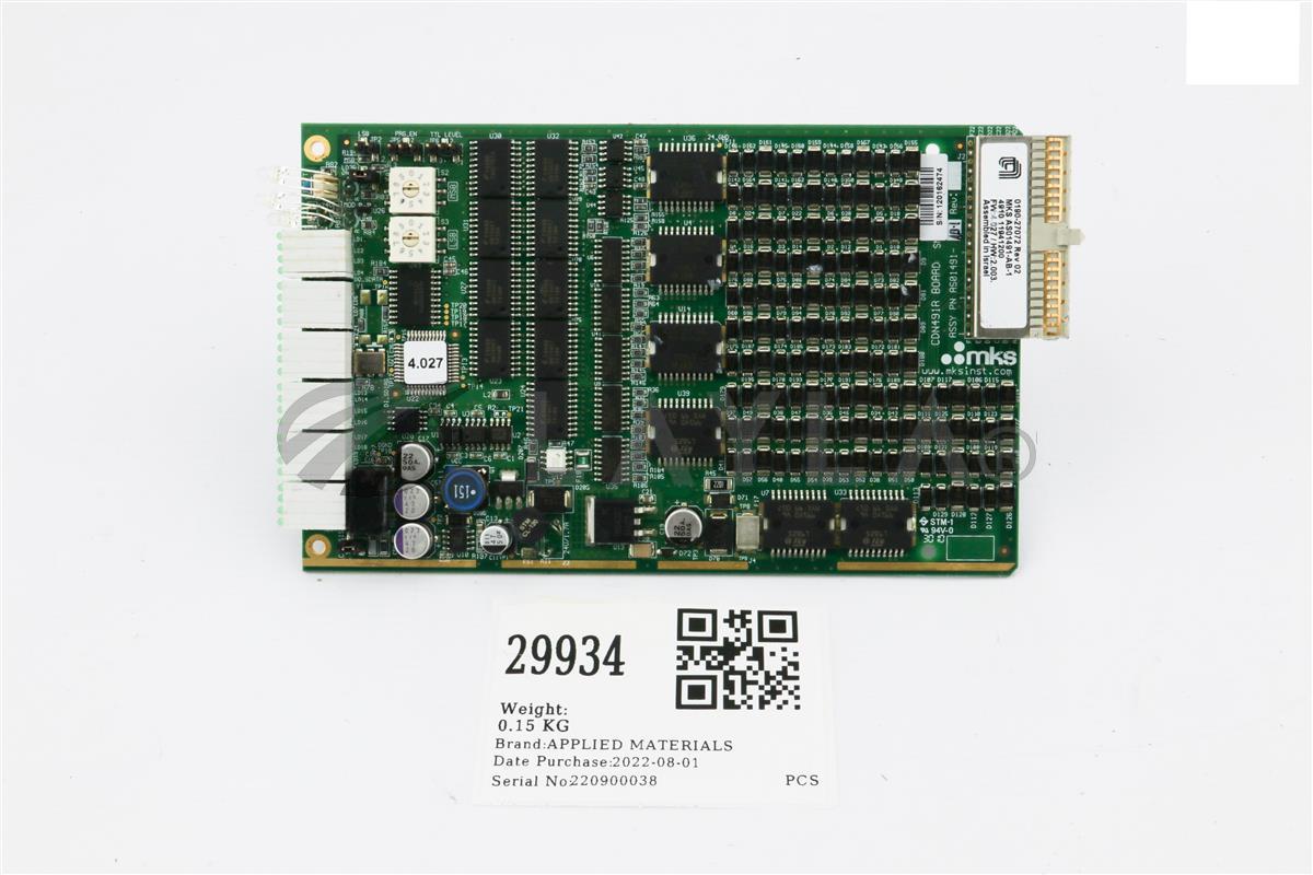 1000000075_A29934 APPLIED MATERIALS PCB ASSY, CDN491R CONTROL BD, MKS ...