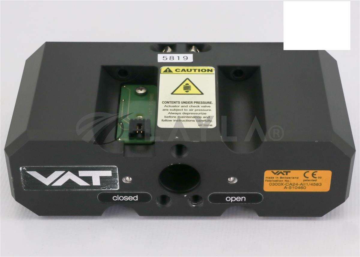 1000000075_A5819 VAT GATE VALVE ACTUATOR 0300X-CA24-AII1 0300X-CA24 ...