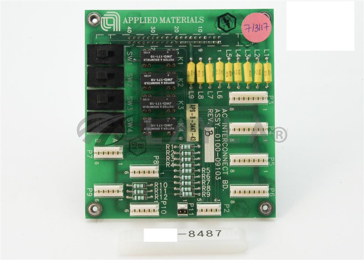 1000000075_A8487 APPLIED MATERIALS PCB AC INTERCONNECT BOARD 0100-09103 ...