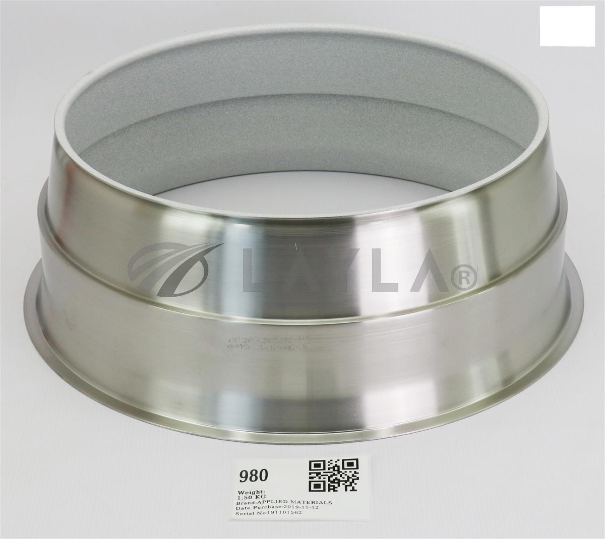 1000000075_A980 APPLIED MATERIALS SHIELD UPPER SCRLS 101 COH 1:1 TIN 8 ...
