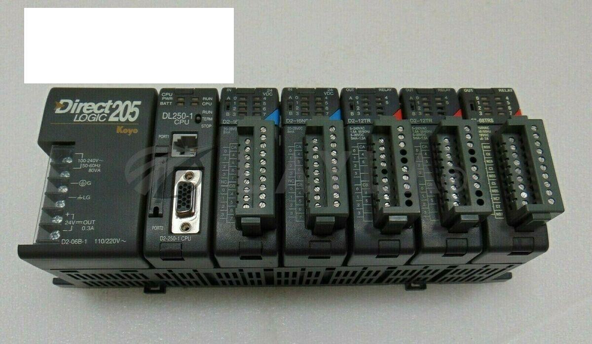 1000000081 184462912701 Koyo Direct Logic 205 Plc D2 06b1 Dl250 1 D2 16nd3 2 D2 12tr F2 08trs