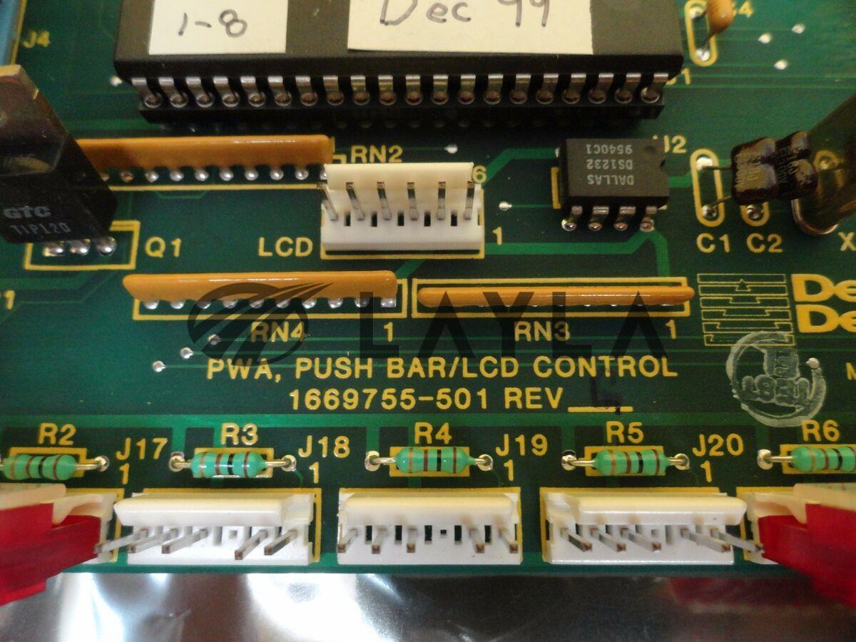 1000000091_140396505494 Delta Design 1669755-501 Push Bar/LCD Control PCB Used Working 1669755 ...