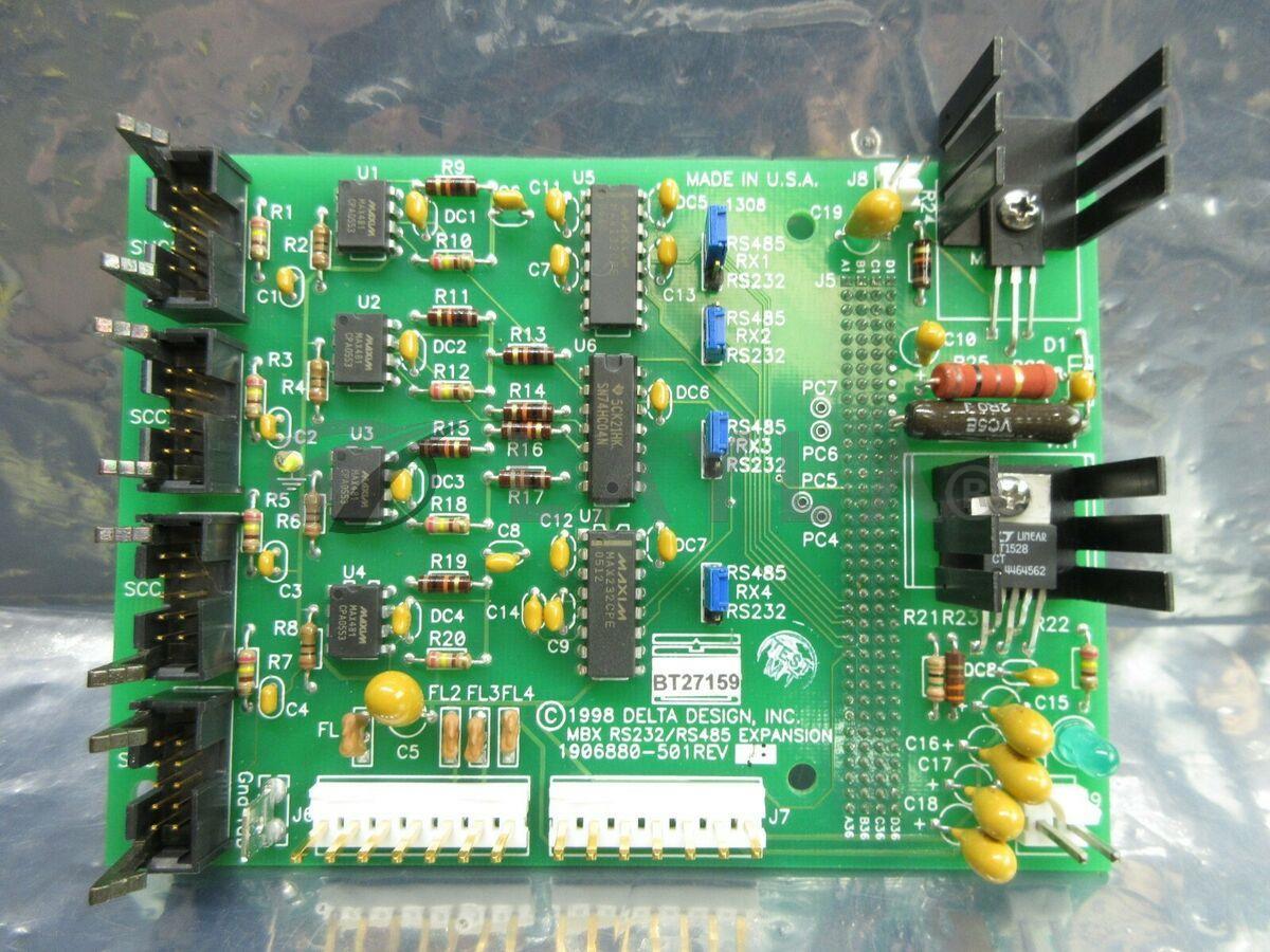 1000000091_382869048925 Delta Design 1906880-501 MBX RS232/RS485 Expansion Board PCB Rev. F Used ...