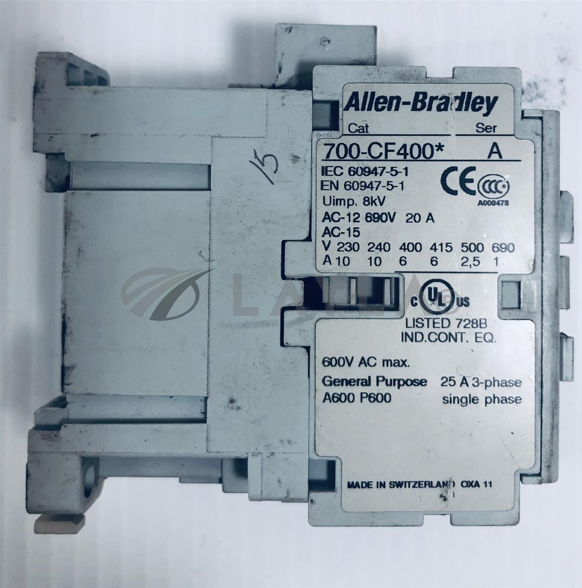 1000000249_255898939672 Allen-Bradley Contactor 700-CF400* Series A 600 VAC Max 700-CF400* Other ...